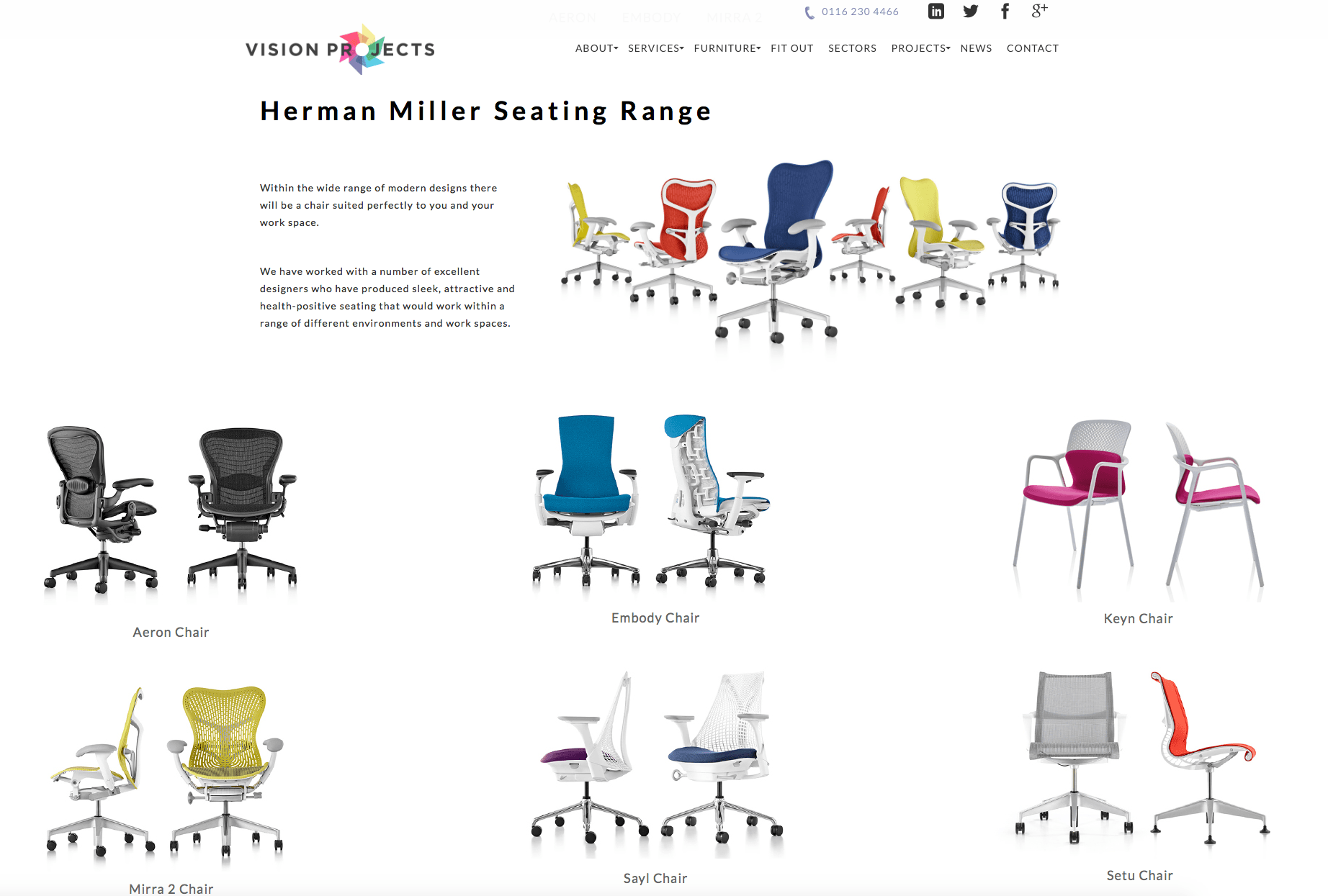 Herman Miller Seating by Vision Projects