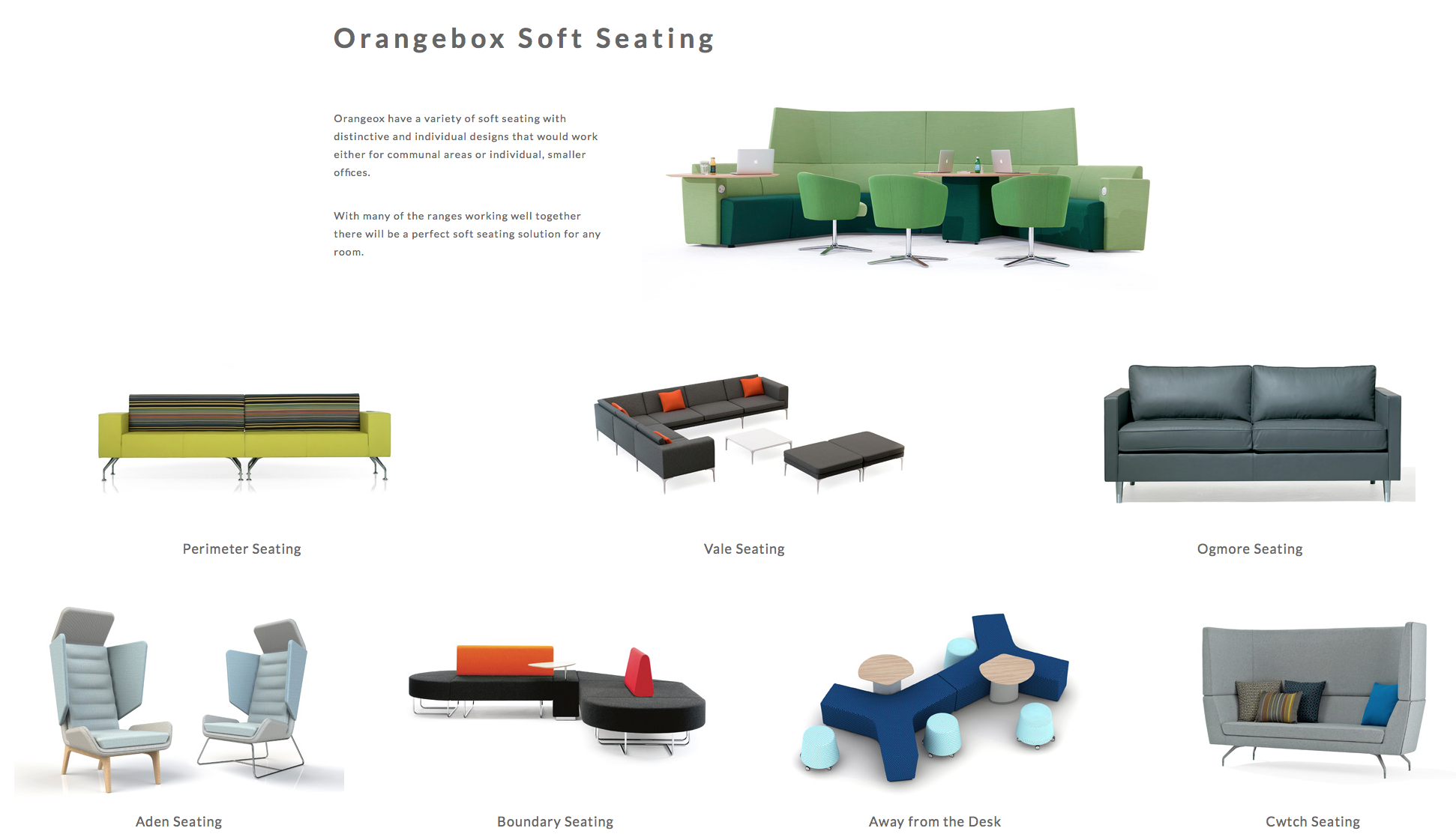 Vision Projects launches Orangebox seating